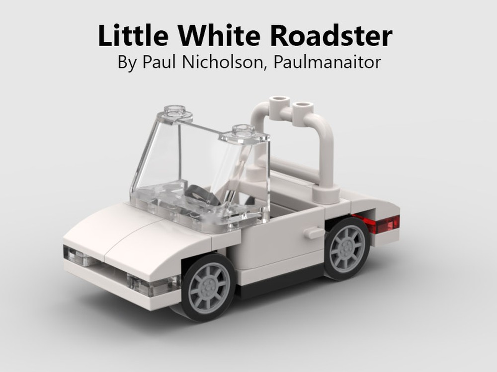 LEGO MOC Little White Roadster by Paulmanaitor | Rebrickable - Build ...