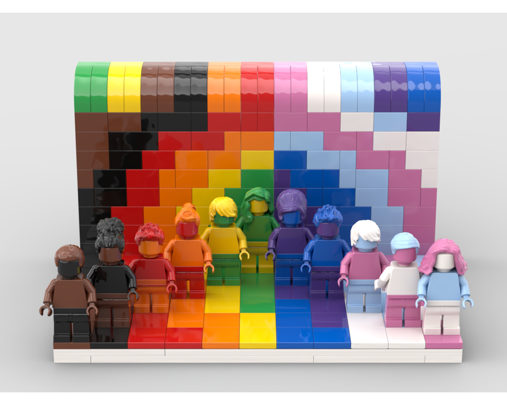Lego Moc 40516 Pride Flags By Crazy8ron Rebrickable Build With Lego
