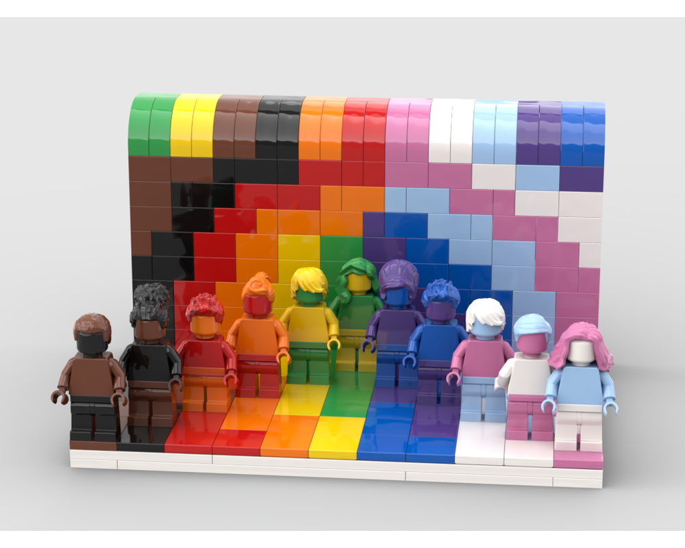 Lego Moc 40516 Pride Flags By Crazy8ron Rebrickable Build With Lego