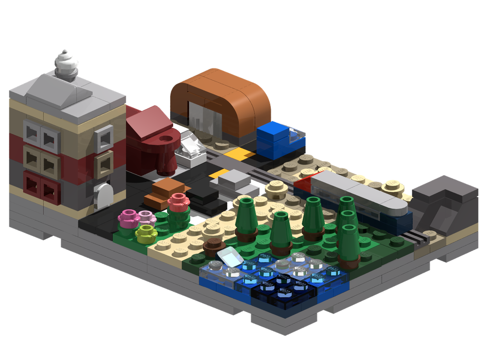 LEGO MOC Micro city by ojoher | Rebrickable - Build with LEGO