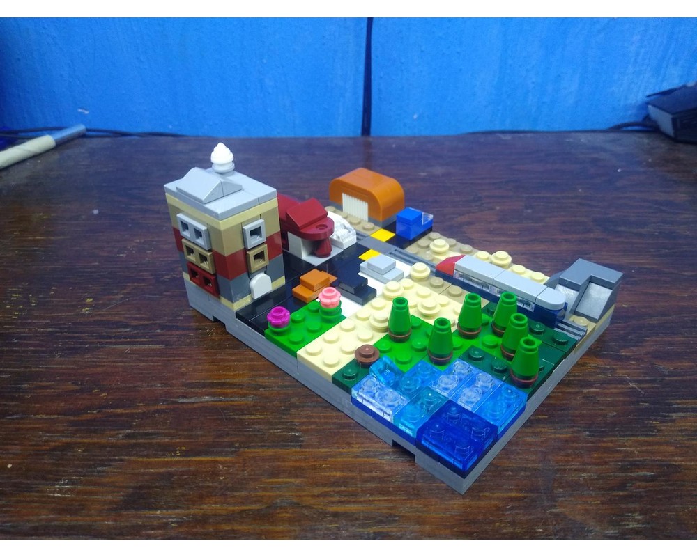 Lego Moc Micro City By Ojoher Rebrickable Build With Lego