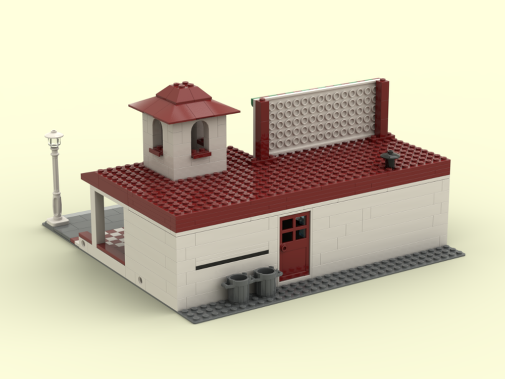 Lego Moc 6350 Pizzeria Modular Remake By Jameshigson0512