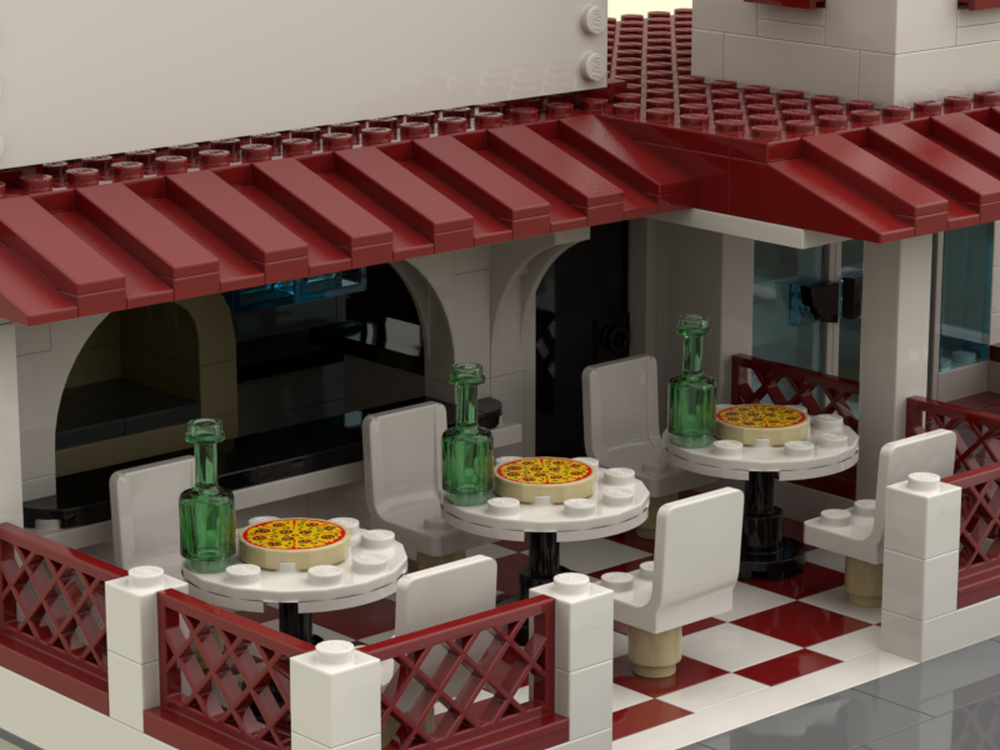 Lego Moc 6350 Pizzeria Modular Remake By Jameshigson0512