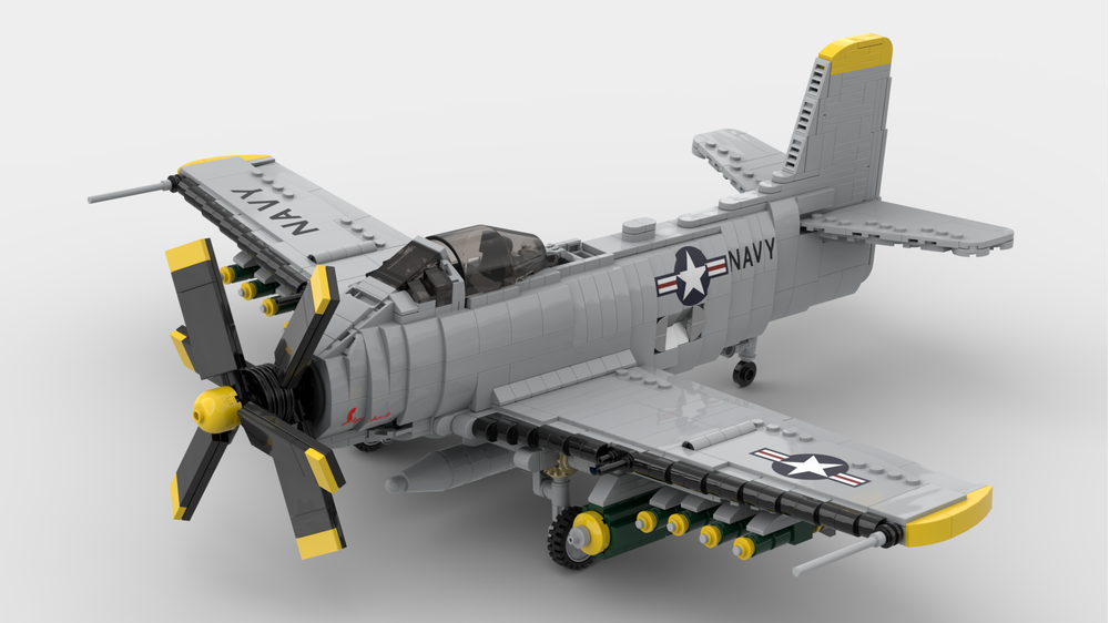 LEGO MOC 1:35 Scale A2D Skyshark by HandSolo99 | Rebrickable - Build with LEGO