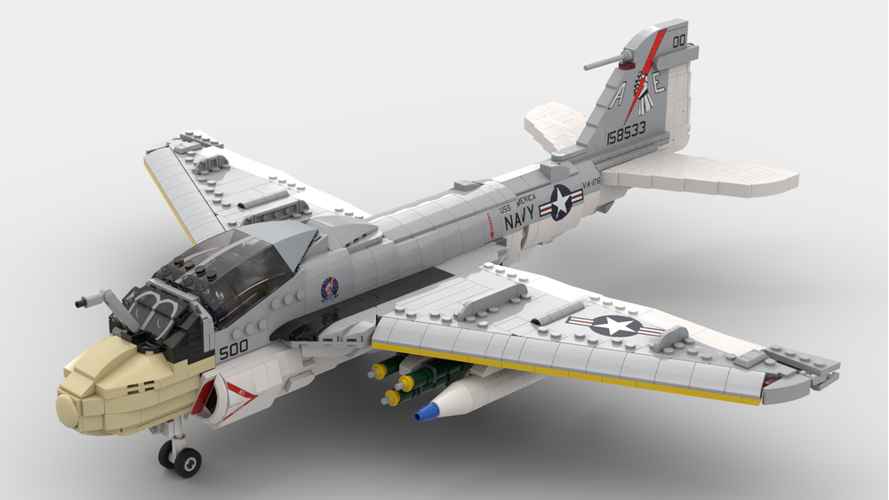 LEGO MOC 1:35 Scale A-6E Intruder by HandSolo99 | Rebrickable - Build ...