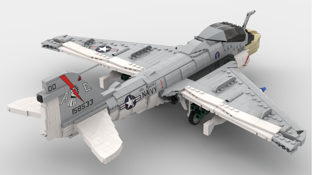 LEGO MOC 1:35 Scale A-6E Intruder by HandSolo99 | Rebrickable - Build ...
