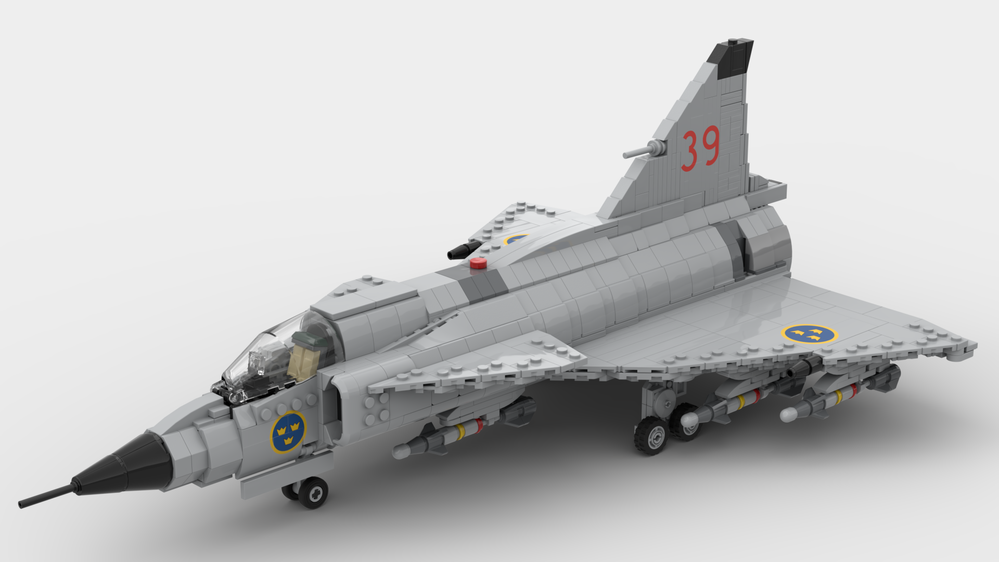 LEGO MOC 1:35 Scale JA & AJ-37 Viggen by HandSolo99 | Rebrickable ...
