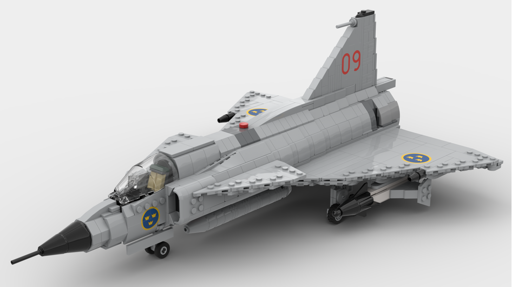 LEGO MOC 1:35 Scale JA & AJ-37 Viggen by HandSolo99 | Rebrickable ...