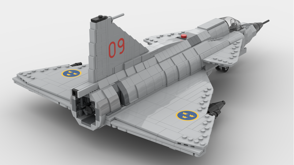 LEGO MOC 1:35 Scale JA & AJ-37 Viggen by HandSolo99 | Rebrickable ...