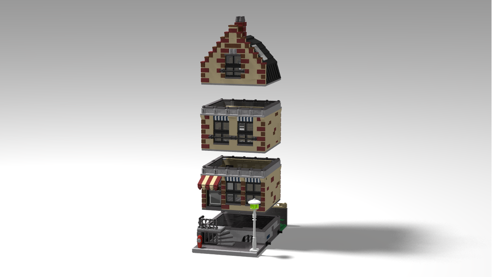 LEGO MOC Modular House Moc 265 by rexss12 | Rebrickable - Build with LEGO