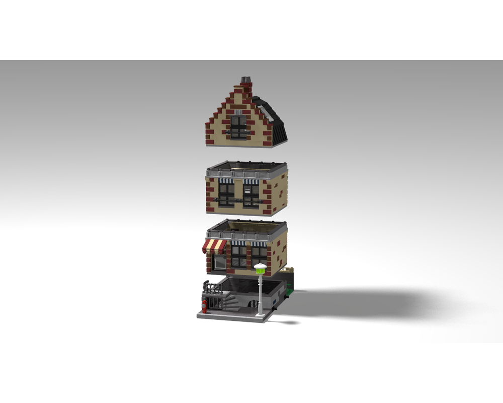 Lego Moc Modular House Moc 265 By Rexss12 Rebrickable Build With Lego