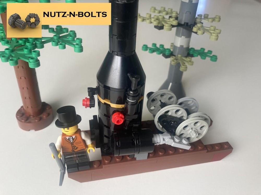 LEGO MOC Logging Steam Donkey by nutz_n_bolts | Rebrickable - Build ...