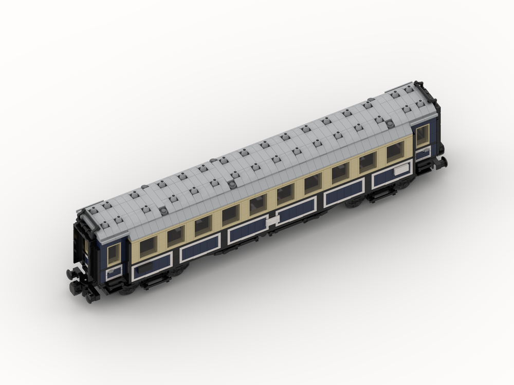 Lego Moc Bavarian Express Train 3rd Class Passenger Coach 8w By