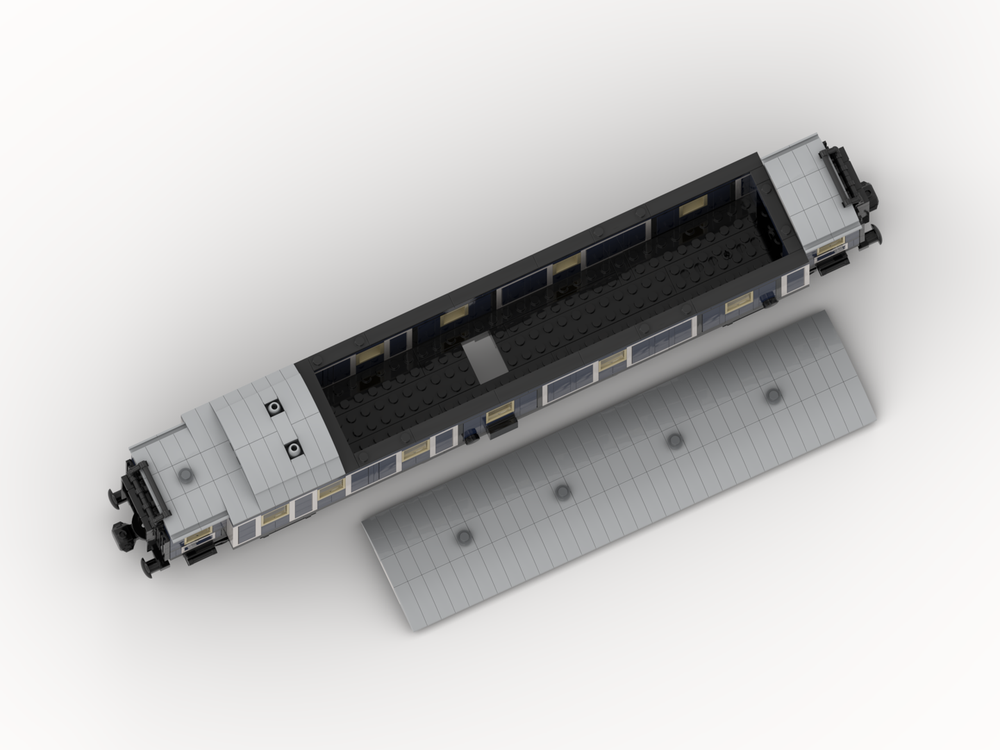 Lego Moc Bavarian Express Train Baggage Wagon 8w By Copernicus508