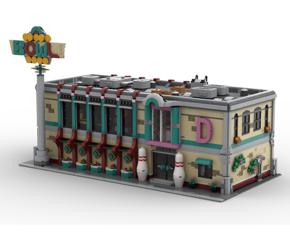 LEGO MOC Retro Arcade & Diner - Compatible with Set 910013 by Brick ...