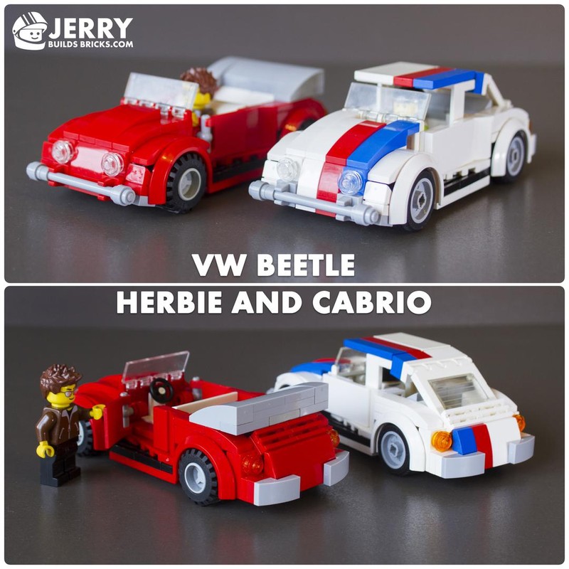 LEGO MOC VW Beetle cabrio by jerrybuildsbricks | Rebrickable - Build ...