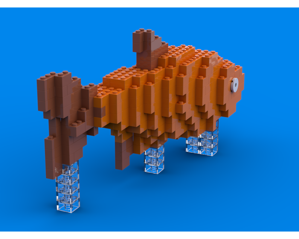LEGO MOC Orange Fish by Penguins and plastic | Rebrickable - Build with ...