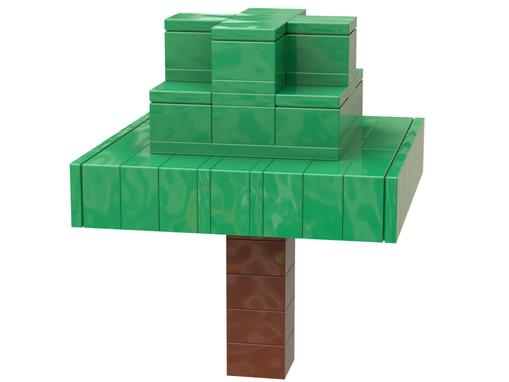 Lego Moc Game Accurate Oak Tree By Endersam Rebrickable Build With
