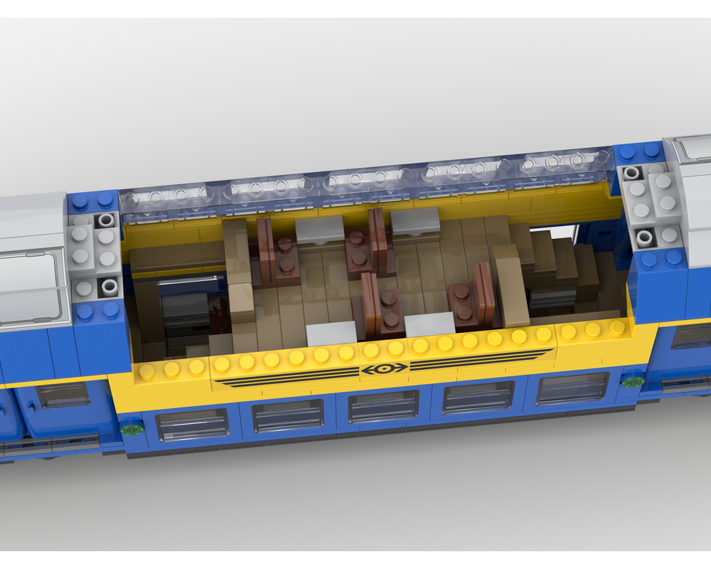 LEGO MOC Double Deck Train Car (version 2, optimized for R40) by ...