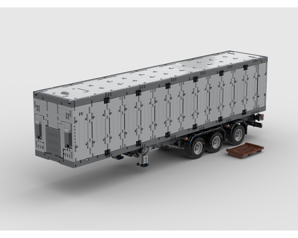 Lego Moc Trailer With Sliding Curtains By Ft Creations Rebrickable