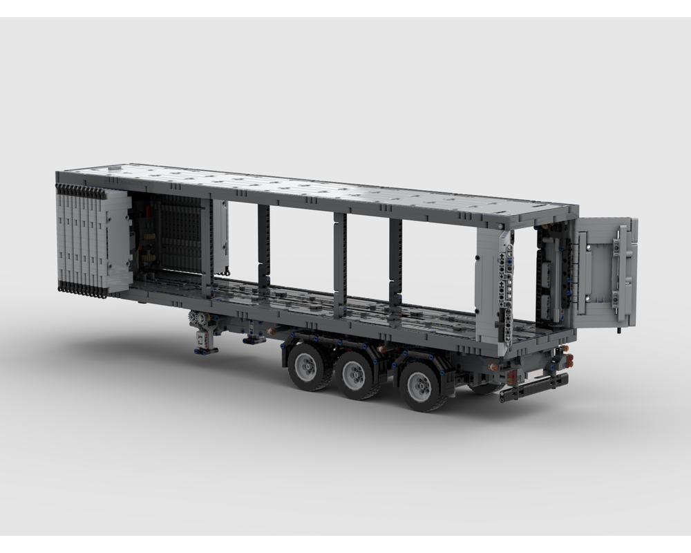 Lego Moc Trailer With Sliding Curtains By Ft Creations Rebrickable