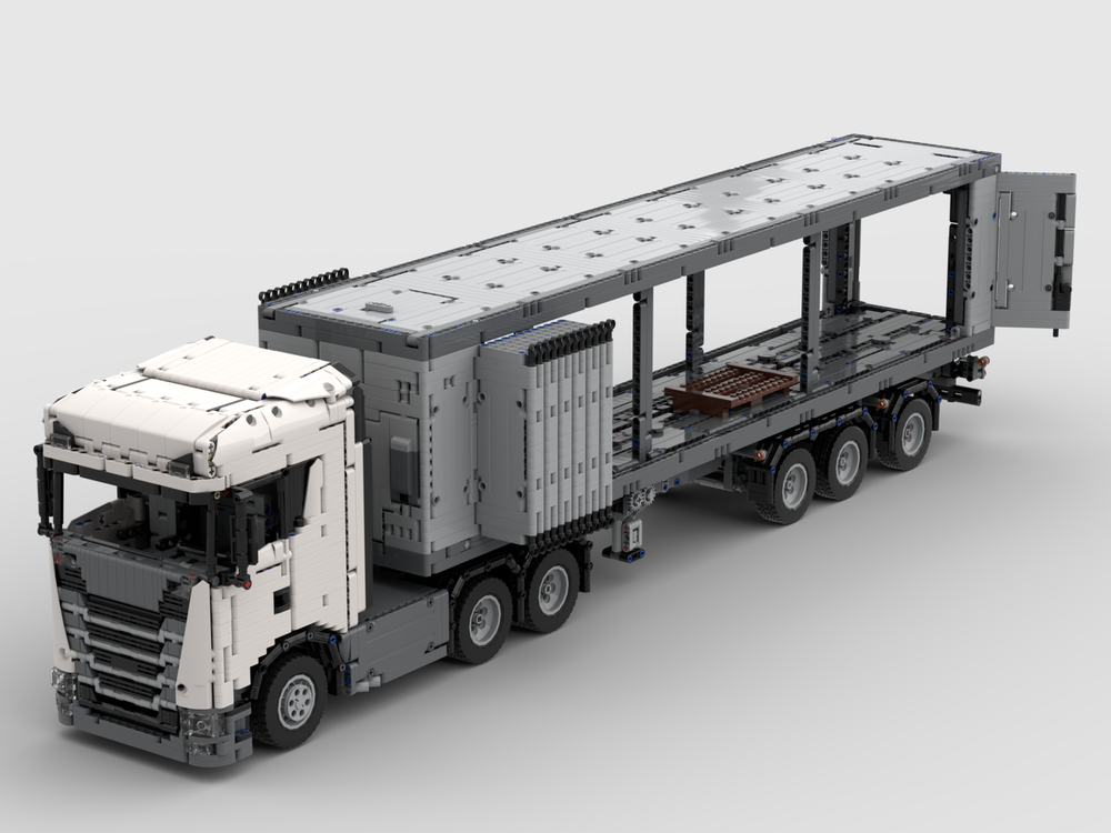 Lego Moc Trailer With Sliding Curtains By Ft Creations Rebrickable