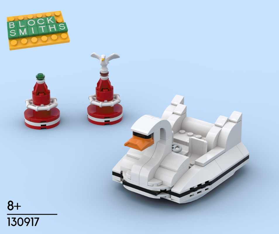 LEGO MOC Swan Pedal Boat by blocksmiths | Rebrickable - Build with LEGO