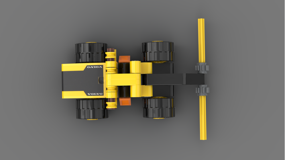 LEGO MOC-130927 30433 Volvo Farm Tractor with plow by SnowmanV ...