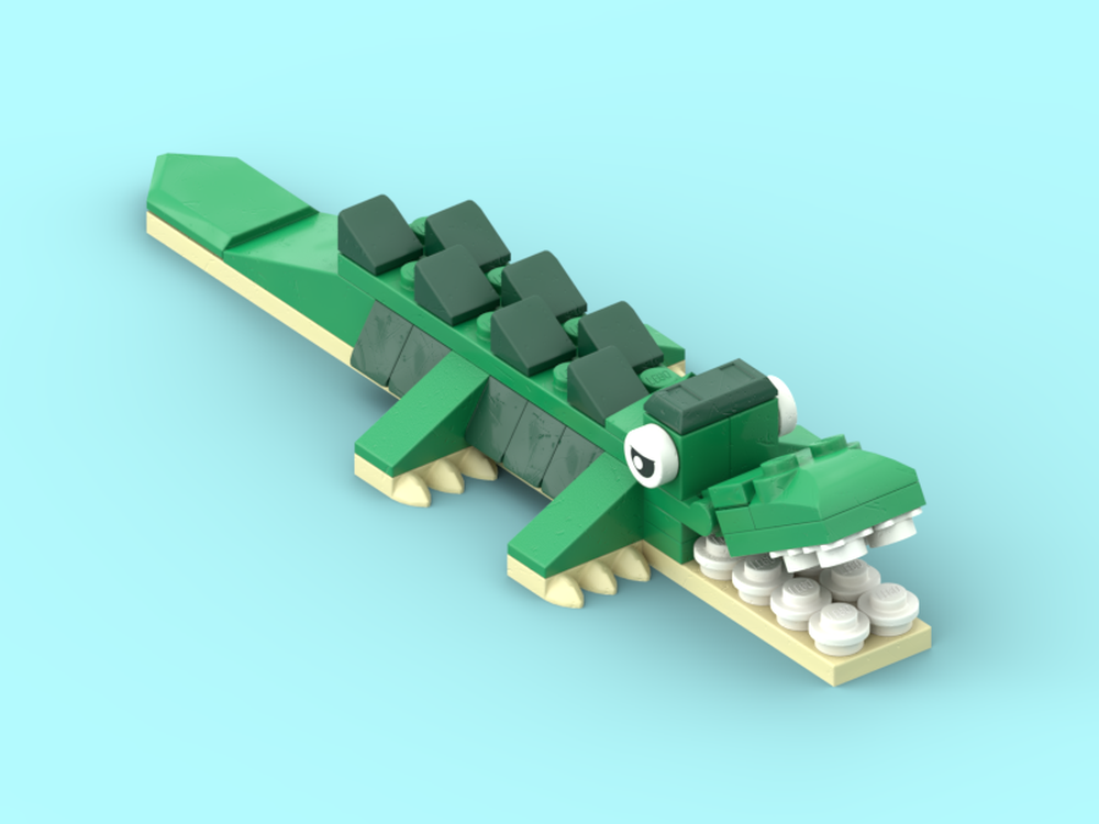 LEGO MOC Crocodile by Wernhold | Rebrickable - Build with LEGO