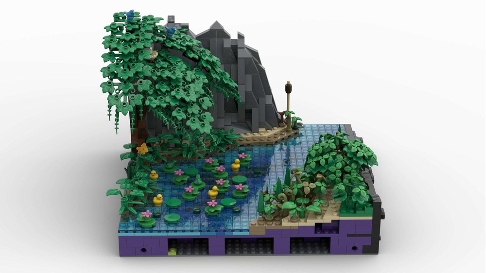 Lego Moc D4 Shore And Landscape For My Medieval Castle By Sir Perceval
