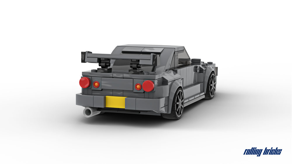 LEGO MOC Nissan Skyline GT-R (R34) - Dark Grey by RollingBricks ...