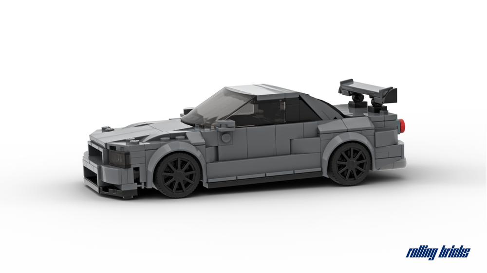 LEGO MOC Nissan Skyline GT-R (R34) - Dark Grey by RollingBricks ...