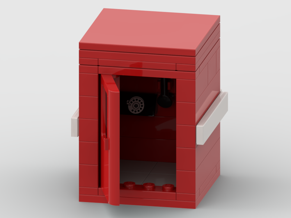 LEGO MOC phone booth by EBbuilds | Rebrickable - Build with LEGO