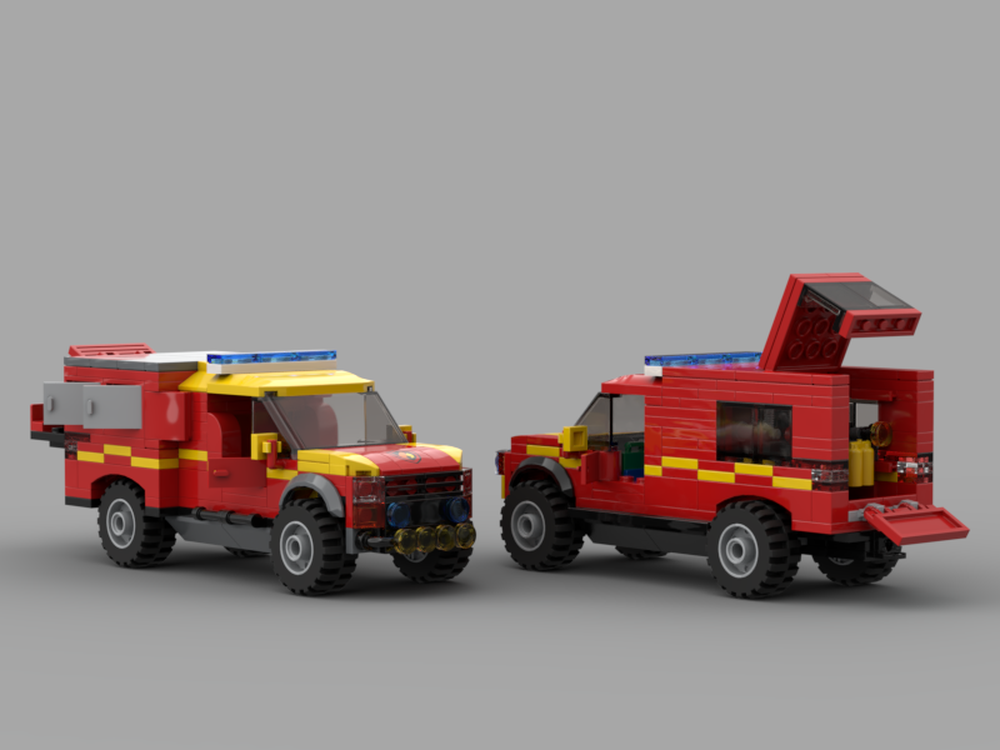 LEGO MOC Fire Service Command Vehicle & Brigade Response Vehicle by DS ...