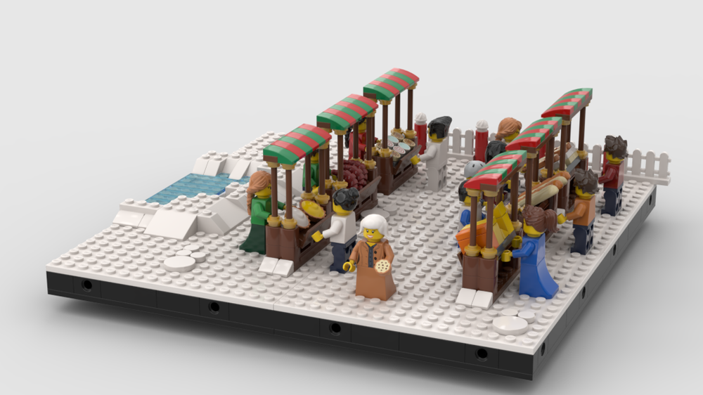 LEGO MOC Christmas Scenery - Food Stalls by PauloJorgeRamos ...