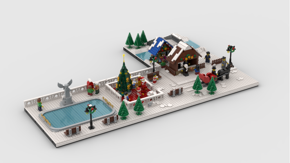LEGO MOC Christmas Scenery - Food Stalls by PauloJorgeRamos ...