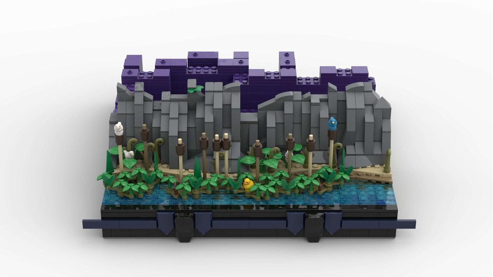 Lego Moc C1 Shore And Substructure For My Medieval Castle By Sir
