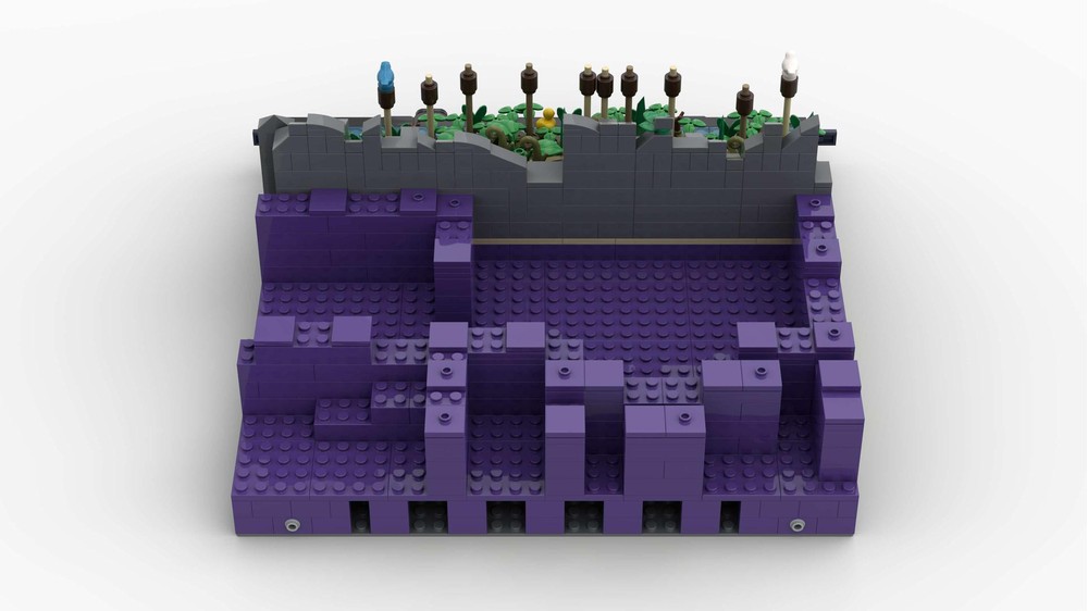 Lego Moc C1 Shore And Substructure For My Medieval Castle By Sir