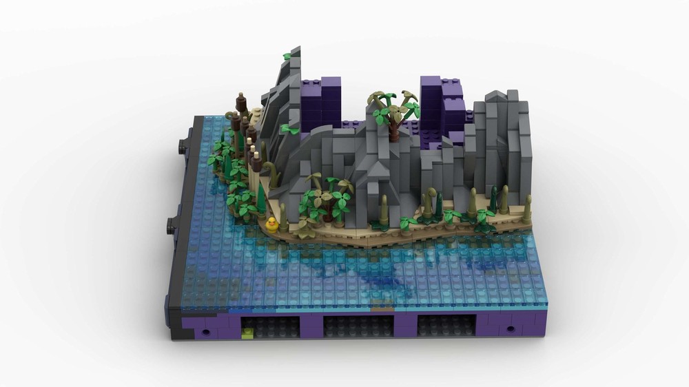 Lego Moc B1 Shore For My Medieval Castle By Sir Perceval Rebrickable Build With Lego