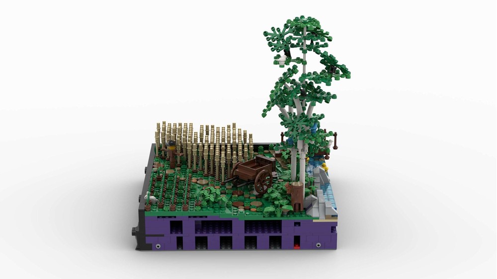 LEGO MOC A4 - Landscape with fields and trees for my medieval castle by ...