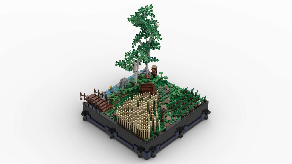 LEGO MOC A4 - Landscape with fields and trees for my medieval castle by ...