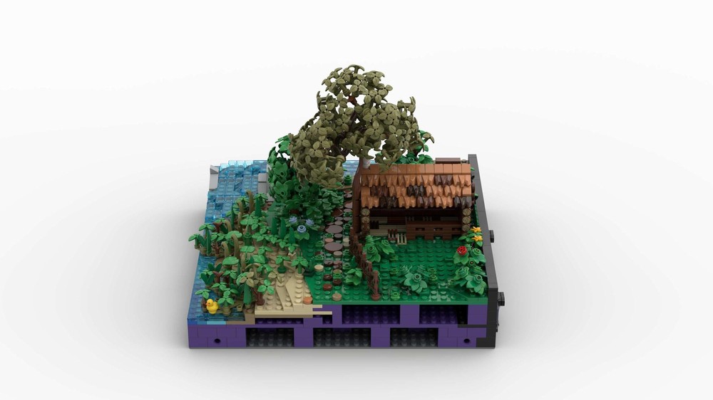 LEGO MOC-131118 A3 - Landscape with trees and sheep shelter for my ...