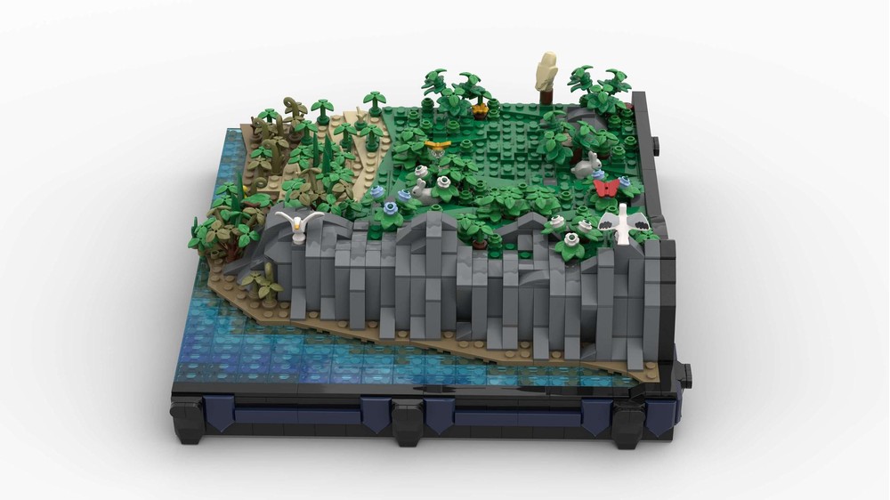 Lego Moc A1 Shore And Landscape For My Medieval Castle By Sir Perceval