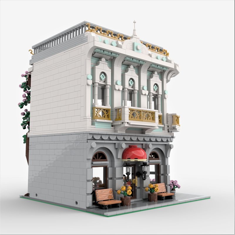 LEGO MOC Modular V by @lucapetraglia.it | Rebrickable - Build with LEGO
