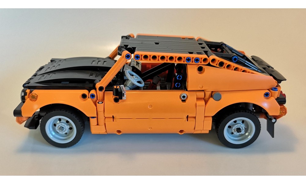 Lego Moc Vintage Rally Coupe By Celeri Rebrickable Build With Lego