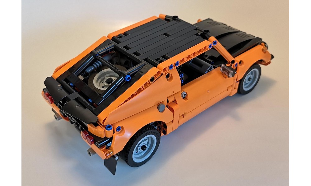 Lego Moc Vintage Rally Coupe By Celeri Rebrickable Build With Lego