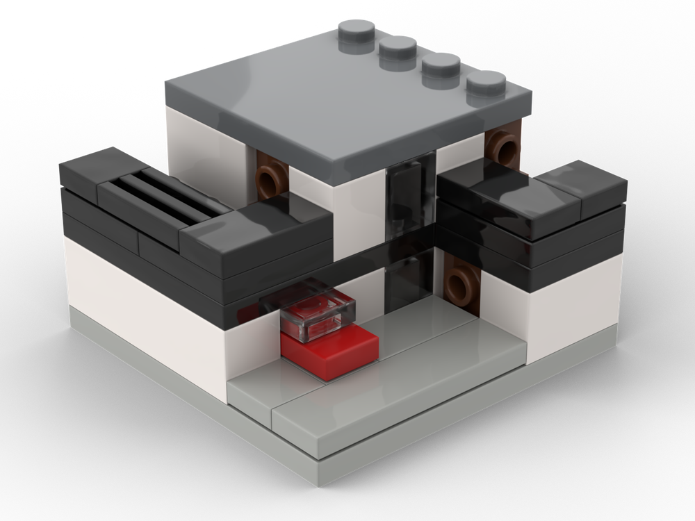 LEGO MOC Microscale Modern Home by Bricky33 | Rebrickable - Build with LEGO