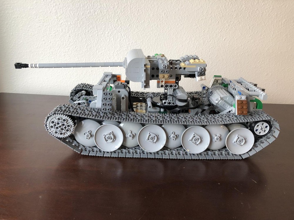LEGO MOC 1/16 scale RC Panther tank with working gun mechanism by ...
