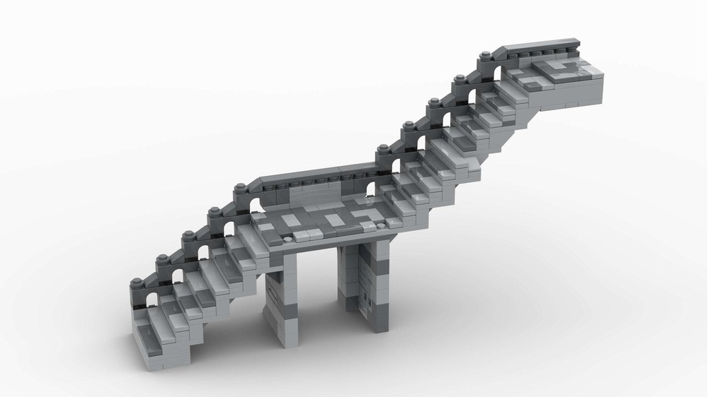 Lego Moc H03 Stairs To The Wall For My Medieval Castle By Sir Perceval