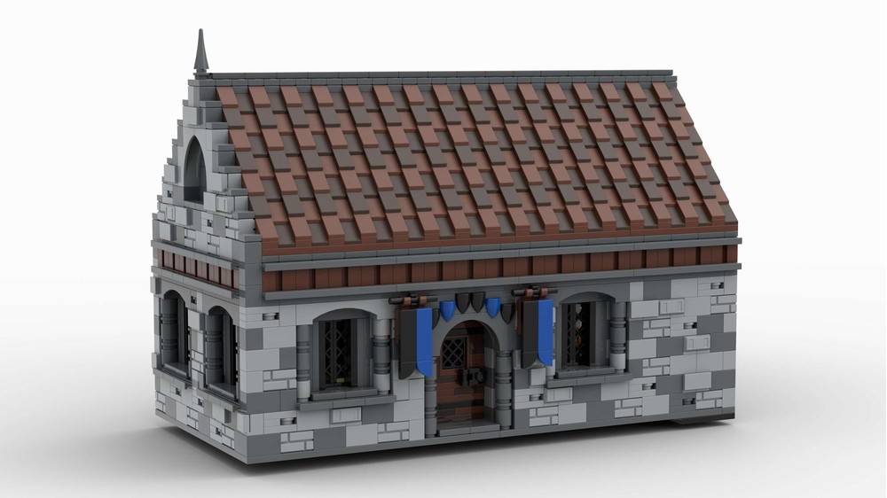 Lego Moc H09 Barrackskaserna 1 For My Medieval Castle By Sir Perceval